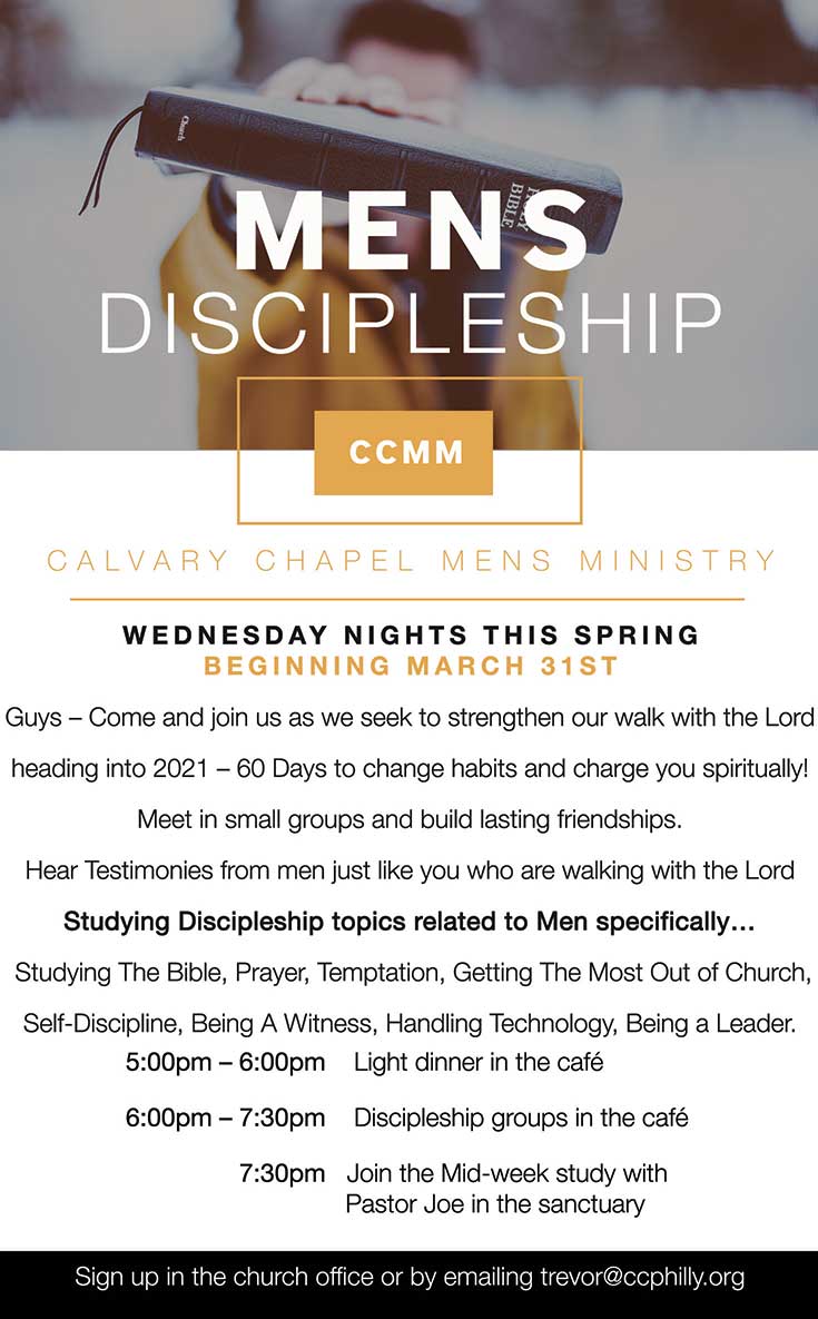 Men's Ministry | Calvary Chapel of Philadelphia